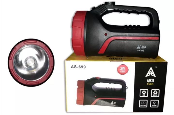 AIKO Super Rechargeable Torch 5W LED AS-699 | Daraz.lk