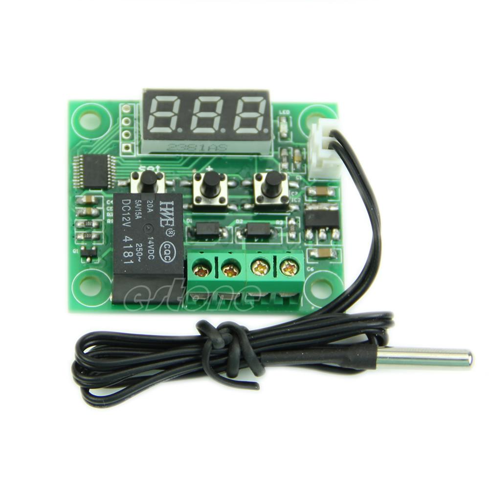 New -50-110°C 12V Digital Heat Cool Temp Thermostat Temperature Control ...