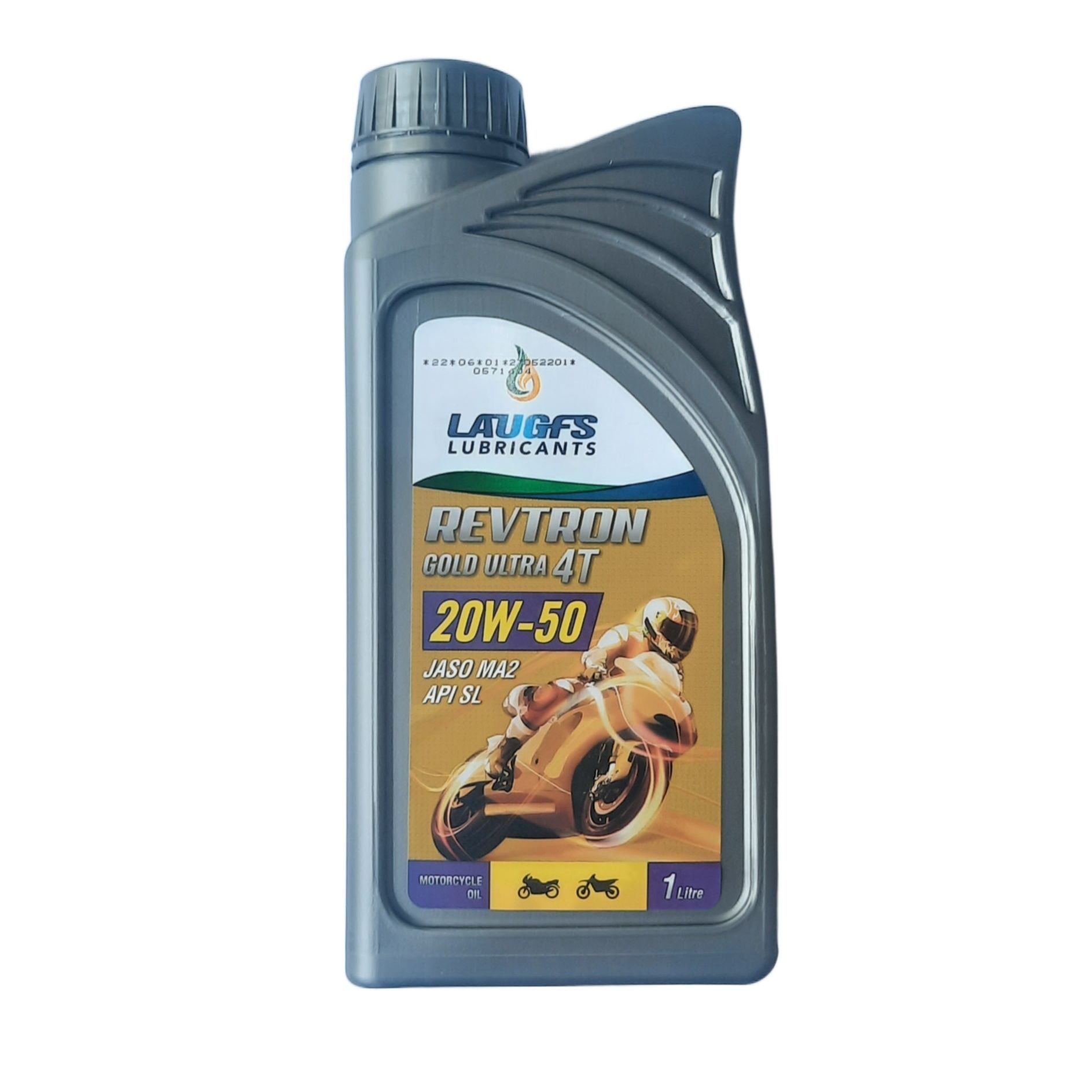Laugfs Revtron Gold Ultra 4T Motor Cycle & three Wheel Oil – SAE 20W-50 ...