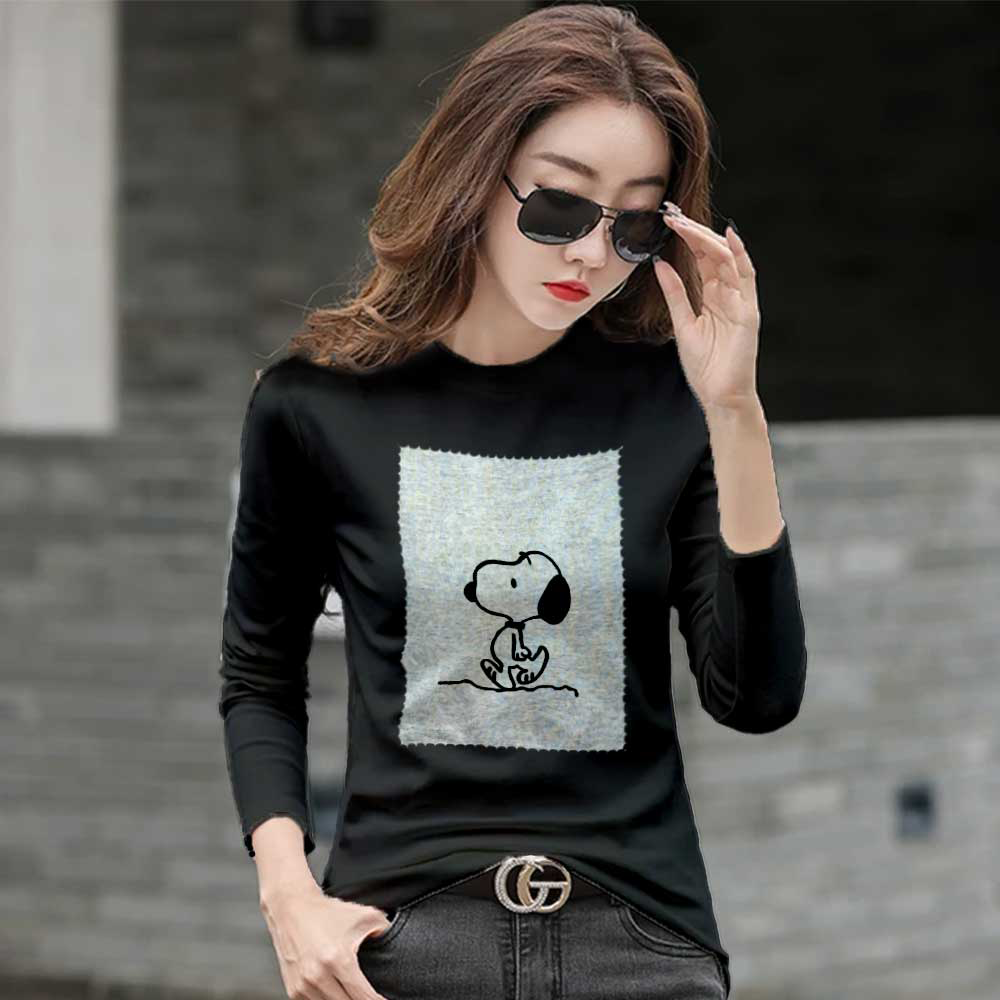 Girls Snoopy long sleeve T-shirts women ladies long sleeve T-shirts ...