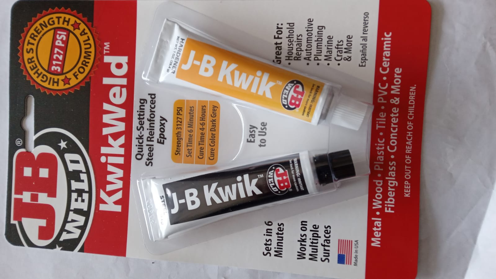 JB WELD EPOXY STEEL KWIK WELD ADHISIVE | Daraz.lk