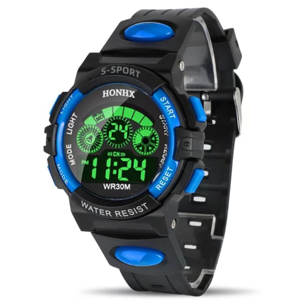 Children Sports Watch Kids Watches Silicone Strap Waterproof LED ...