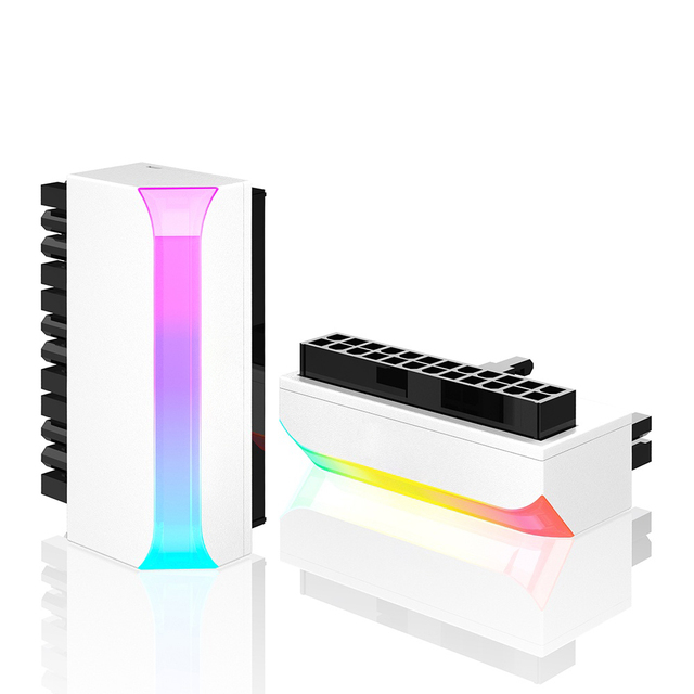 Atx 24pin 90 Rgb Adapter Female To Male Power Plug Adapter Argb ...