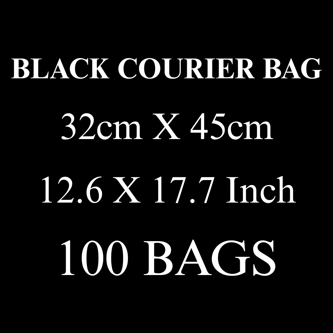 100pcs Black Poly Mailer Daraz Flyers Bundle of 100 Black Bags pack ...
