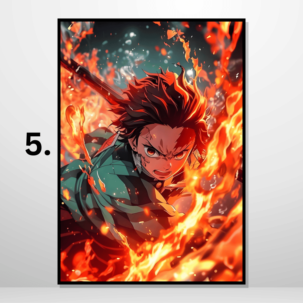 A3/A4 Size Framed wall posters demon slayer anime wall posters wall ...