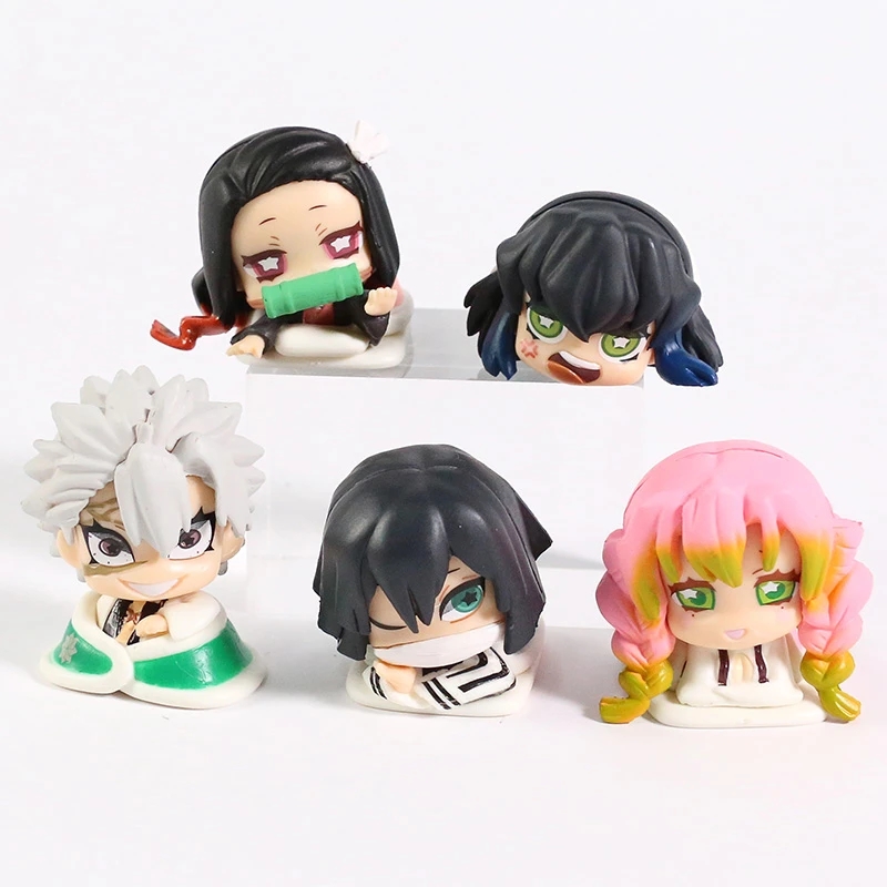 5pcs/set Demon Slayer Sleeping Series Figures Toys Kamado Tanjirou ...