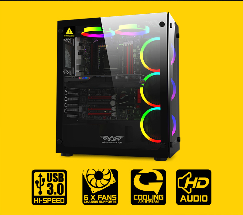 ARMAGGEDDON NIMITZ TR5000 TEMPERED GLASS CASING | Daraz.lk