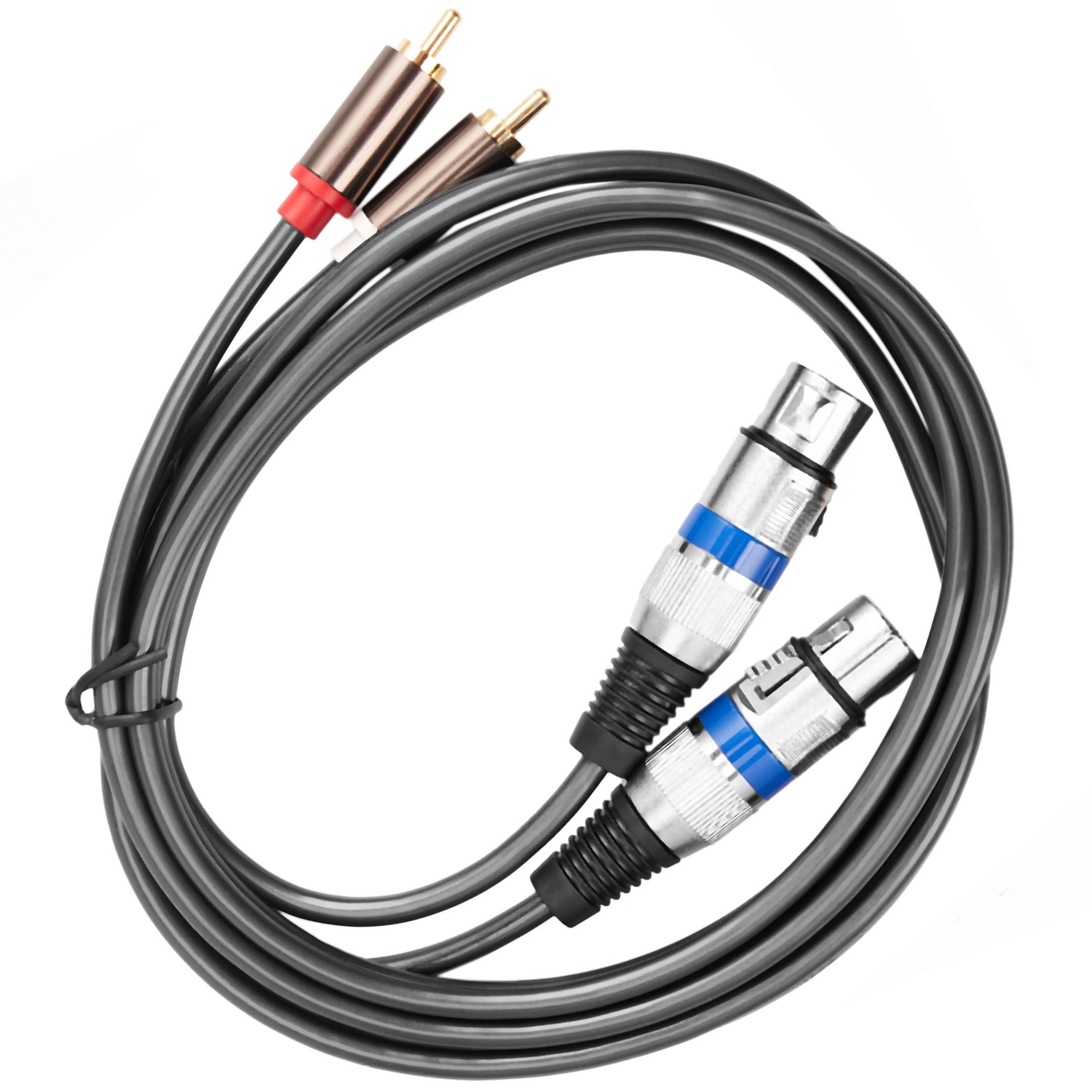 FLYEER Hifi Audio Cable 2 Rca Male to Xlr 3 Pin Female Mixing Console ...