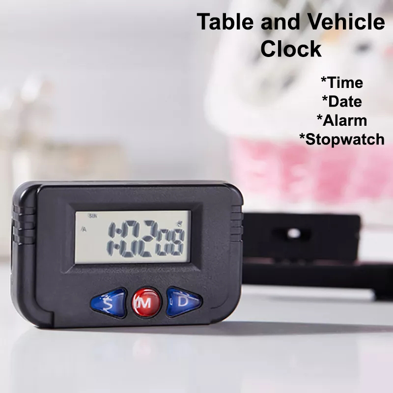 BadgeCar Dash Board and Home Table Clock Digital Clock Examination Use ...
