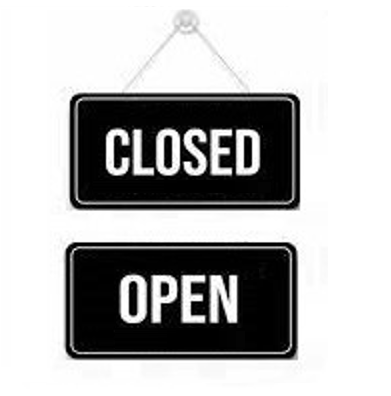 Open Close sign board /Double-Sided Open Close hanging board -Acrylic ...