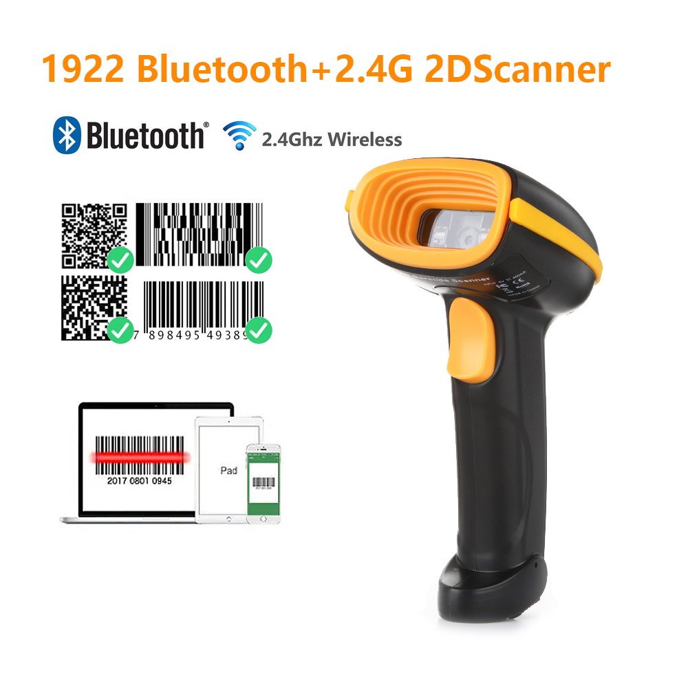 Barcode Scanner 1680SW Wireless/1922 Bluetooth Reader Image QR PDF417 ...