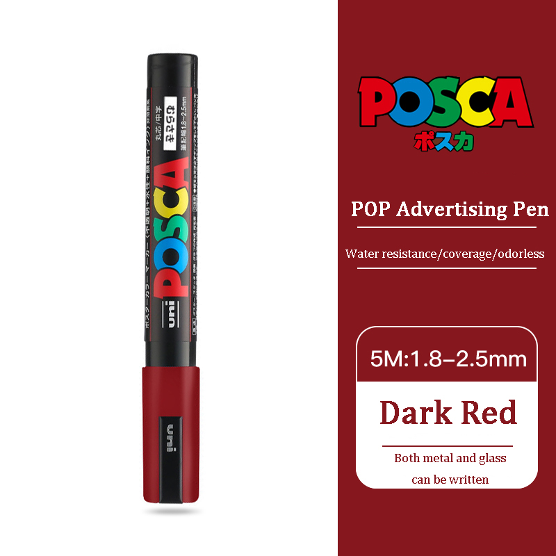 LaoXzhongX 1-Pc Uni Posca Paint Marker Pen Medium PC-5M 29 Colors Art ...