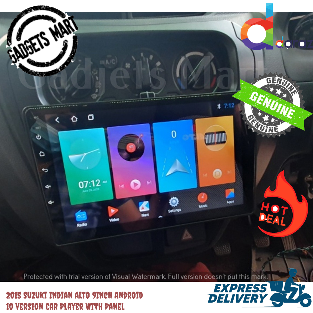 Suzuki Indian Alto 9Inch Android 10 version Car Set Player With Panel ...
