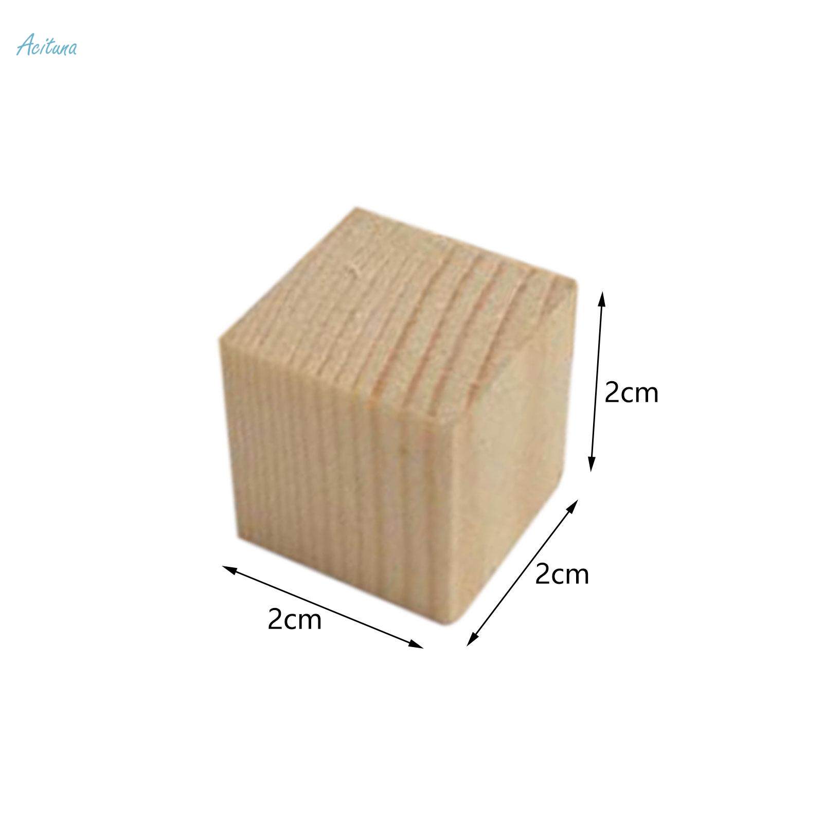 100Pcs Wooden Blocks Kids Learning Solid Wood Cubes for | Daraz.lk