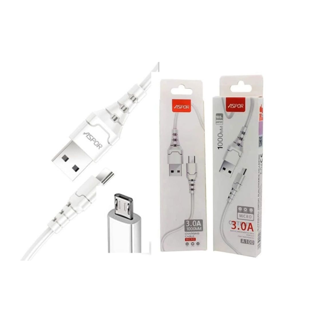 Aspor 3.0A Fast Charging USB to Micro USB Cable | Daraz.lk