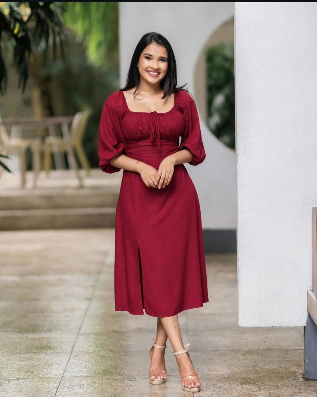 New Fashion A-line Maxi dress | Daraz.lk