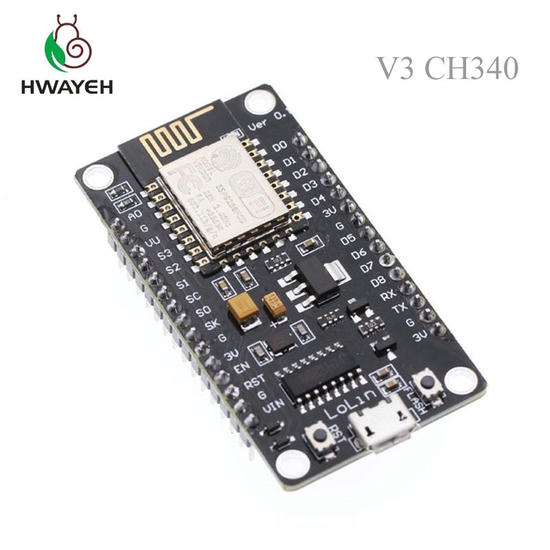 Node MCU Development Kit V3 CH340 NodeMCU + Motor Shield Wifi Esp8266 Esp-12e diy rc toy remote ...
