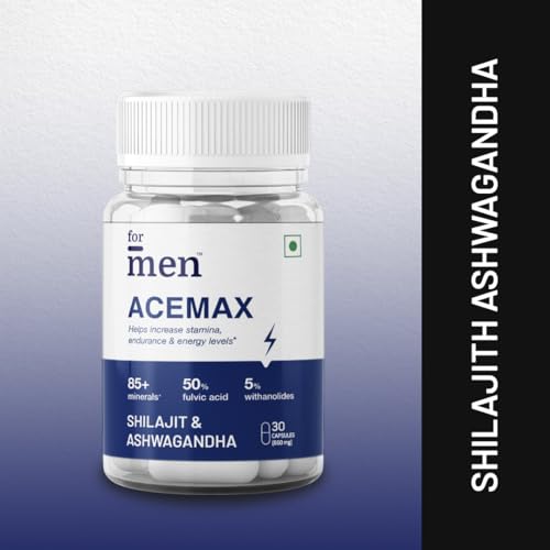 ForMen Acemax Tablets for Men | Shilajit Ashwagandha | Boosts Immunity ...