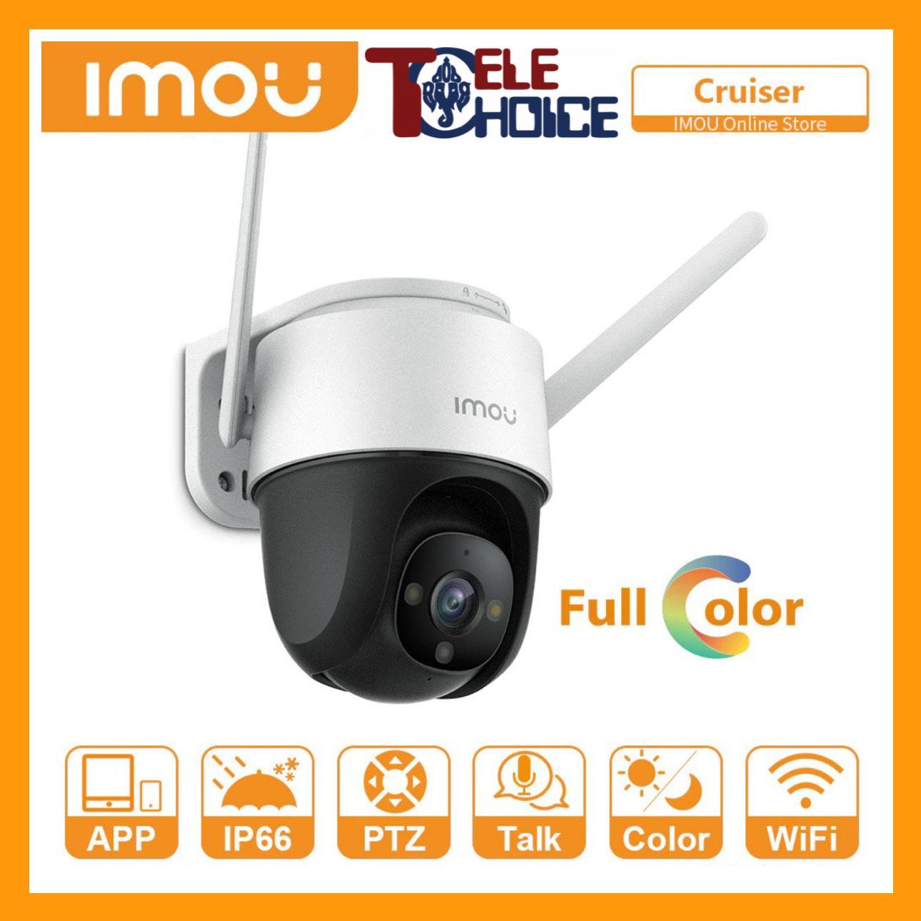 Imou IPC-S22FP Cruiser PTZ 1080P Wifi Outdoor Full Time Color Camera ...