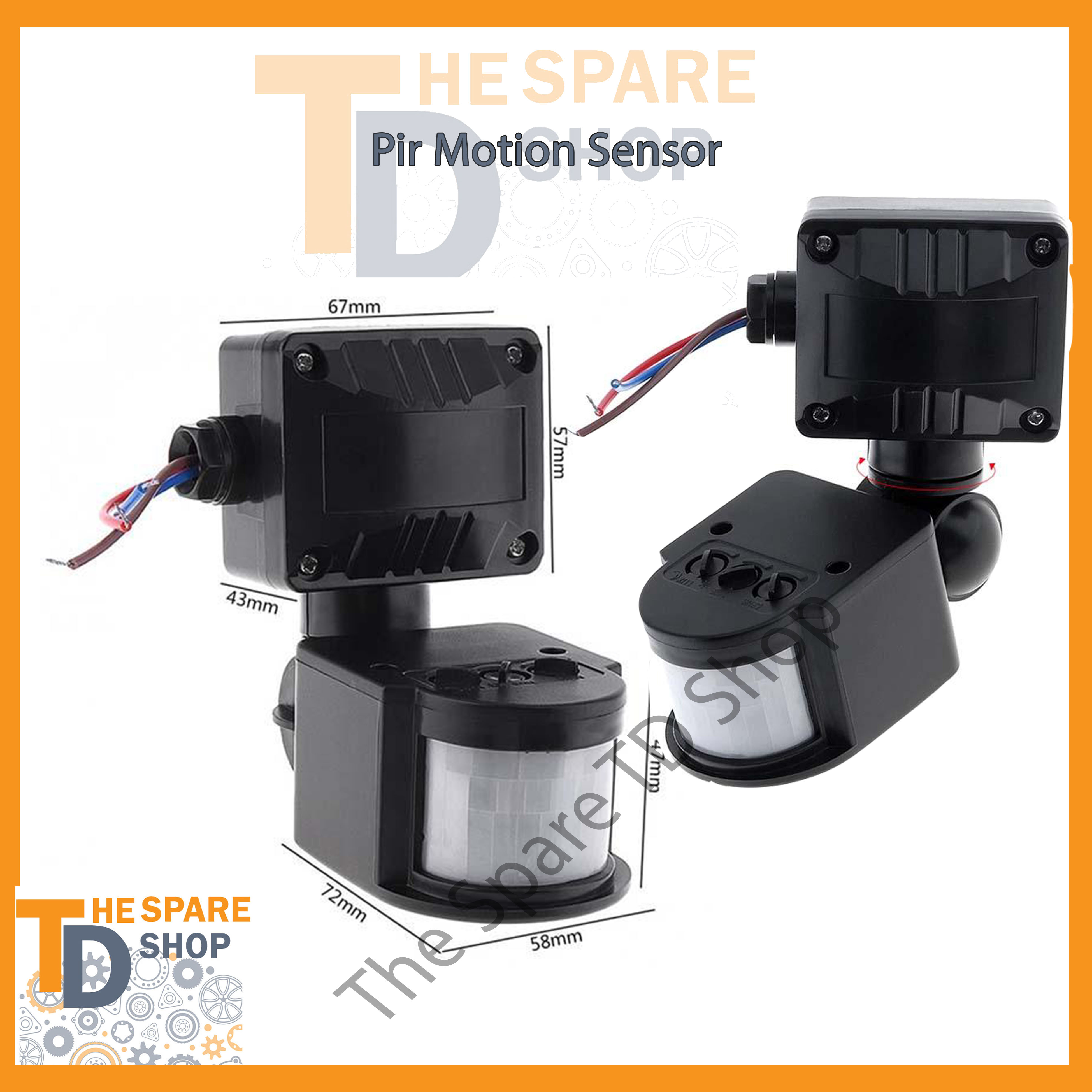 Infrared PIR Motion Sensor Detector Wall Light Switch | Daraz.lk