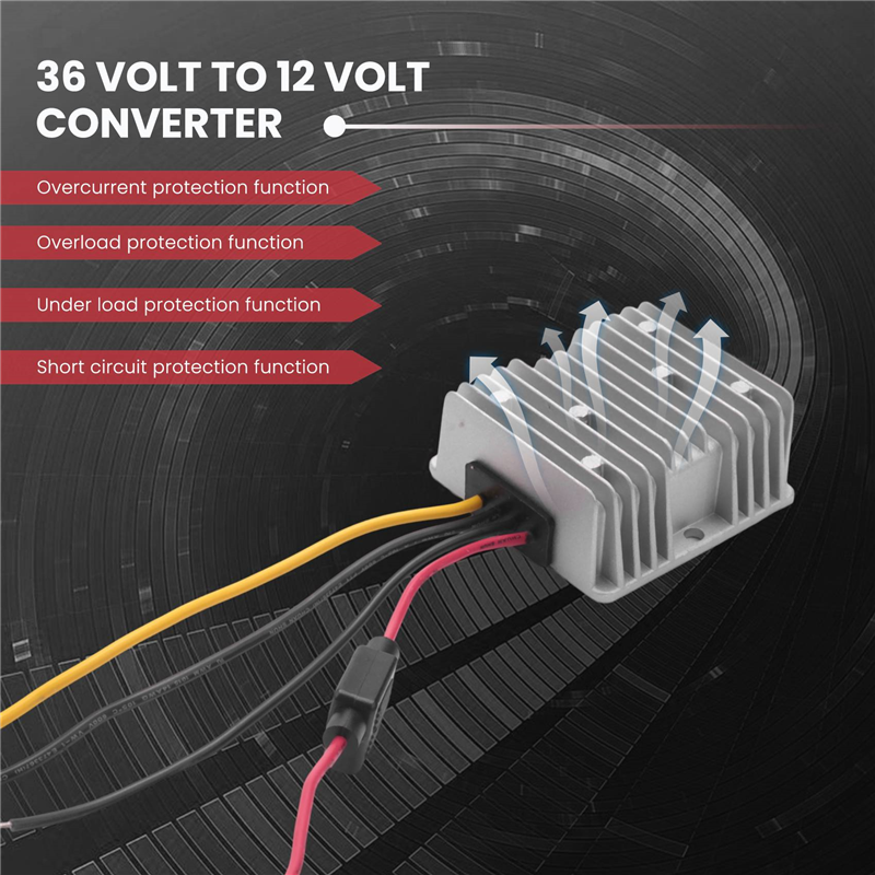 DC 36V/48V to 12V 20A Converter DC Regulator Step Down with Fuse | Daraz.lk