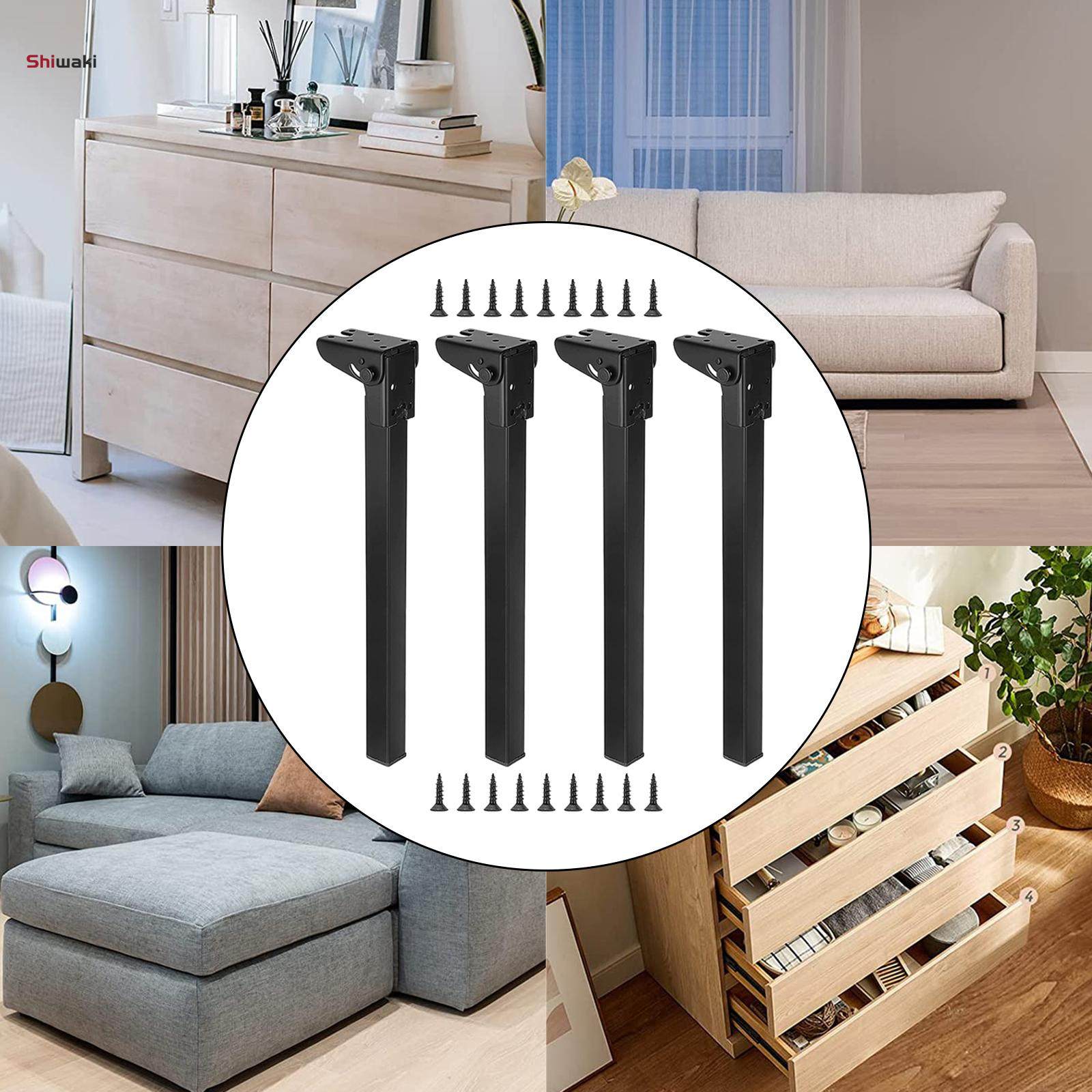4x Collapsible Table Legs Table Legs Extended Durable with Screws ...