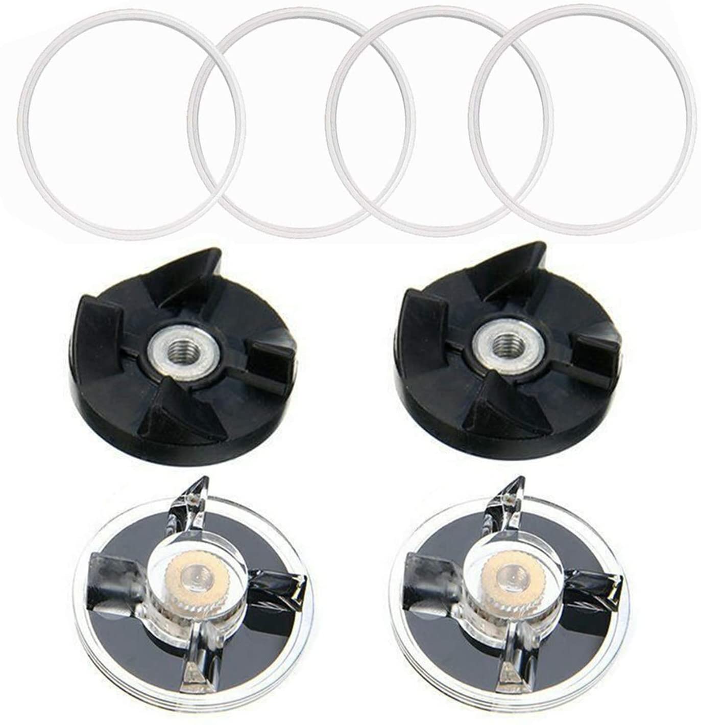 Magic Bullet Blender 2 Rubber Blade Gear & 2 Motor Base Gear & 4 Base ...