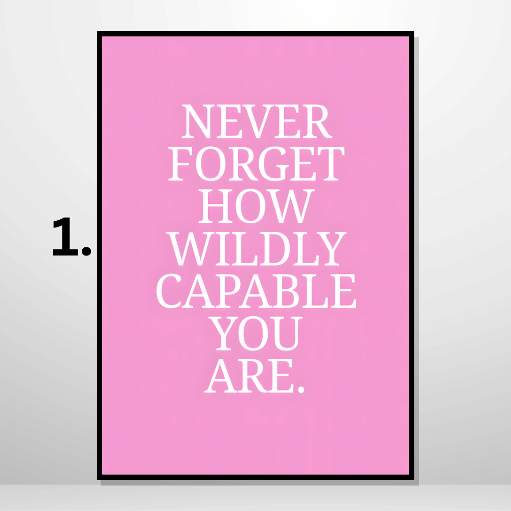 A3/A4 Size Framed Motivational Quotes inspiring quotes for girls boys ...
