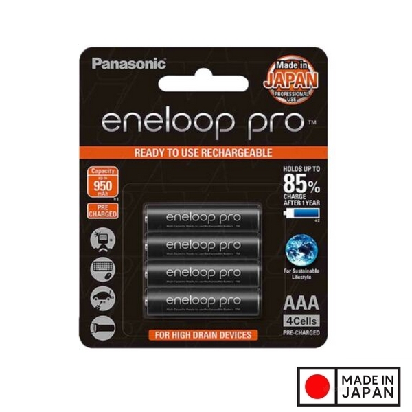 Panasonic Eneloop Pro AAA Size Rechargeable Battery 4 PCS 950 mAh ...