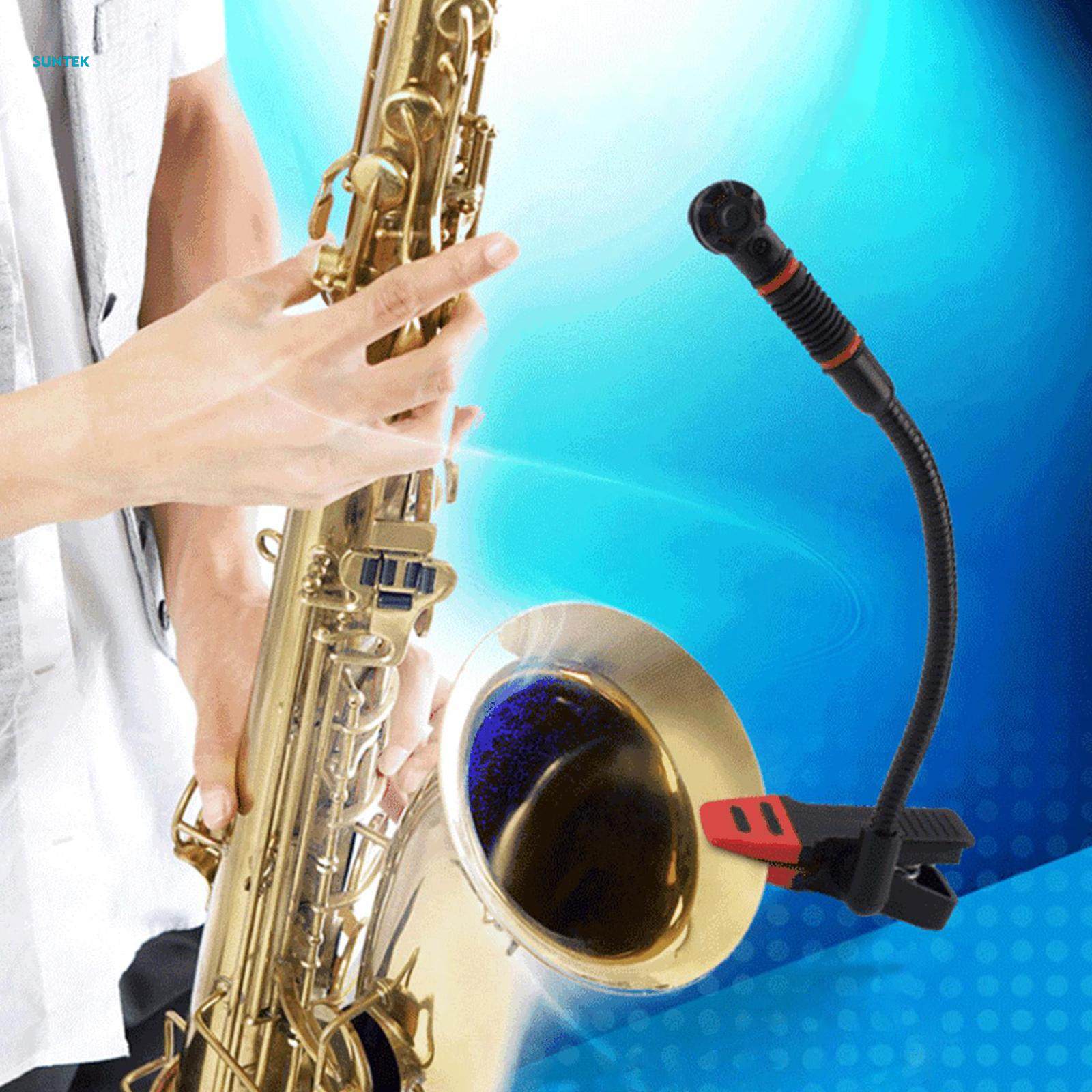 Saxophone Mic Microphone System Clip on Musical Instruments Trumpet ...