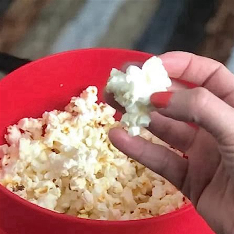1 Piece Silicone Popcorn Maker Collapsible Popcorn Bowls Popcorn ...