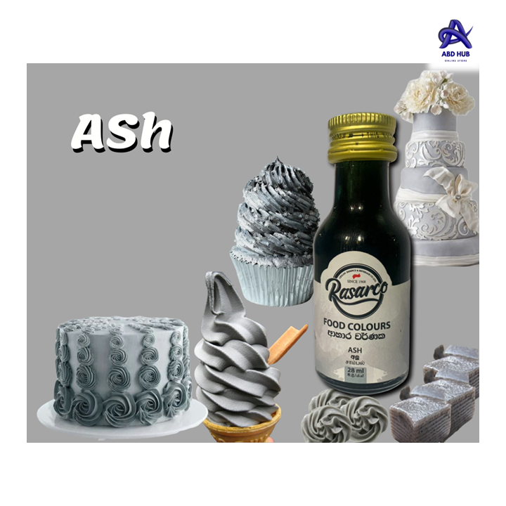 Ash || Food Colour 28ml | Rasarco Brand Food Colour . 100% Original ...
