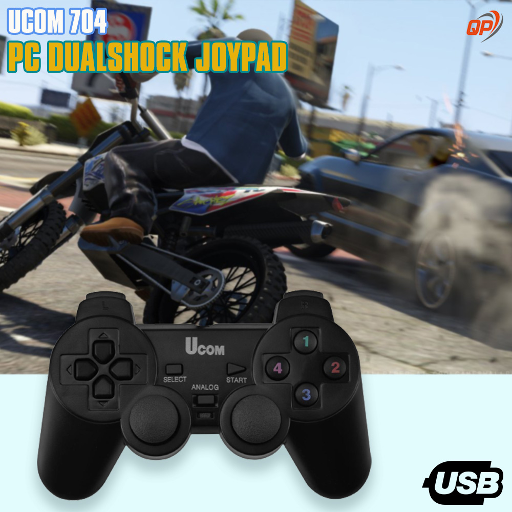 UCOM Double Shock USB Vibration Game Pad | Daraz.lk
