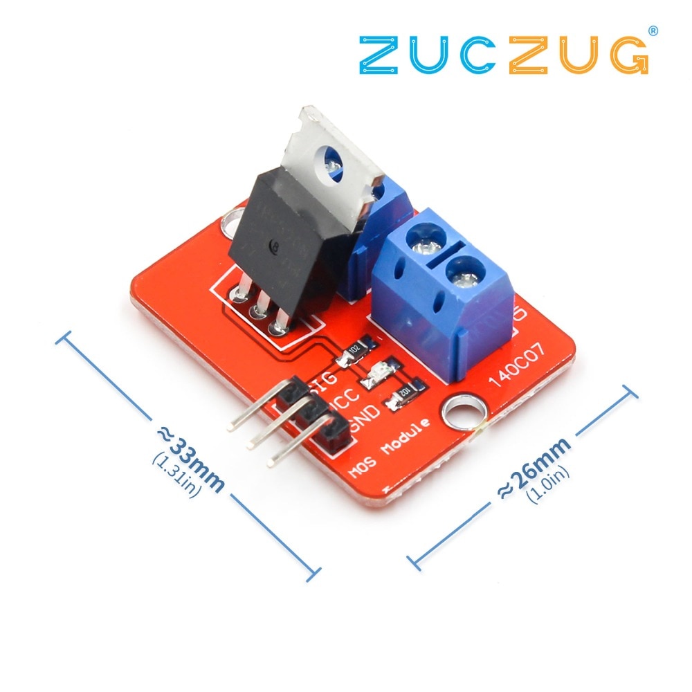【Happy childhood memories】Top Mosfet IRF520 MOS Driver Module MCU ARM ...