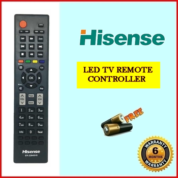 Hisense Led Tv Remote Controller & Free Batteries | Daraz.lk
