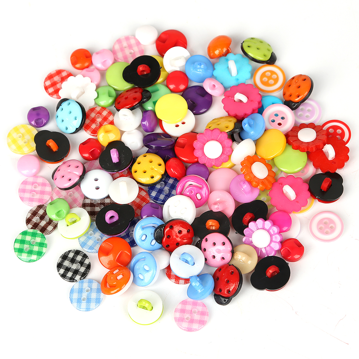 50PCS Multi Shapes Buttons Sewing Craft Clothes Accessories 9 15mm Buttons Botones For Scrapbooking Dyed Plastic Randomly Mixed Daraz.lk