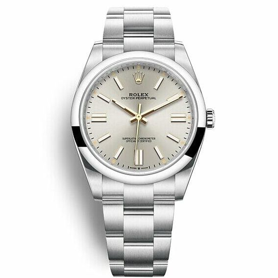 Premium Silver Stainless Steel Luxury Men Watch Quartz Analog Business ...