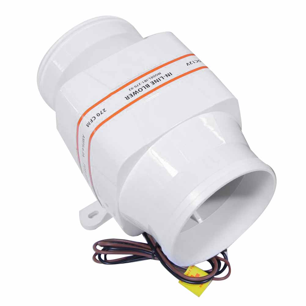 12V DC Fan Straight Barrel Exhaust Fan RV Yacht Battery Ventilation ...