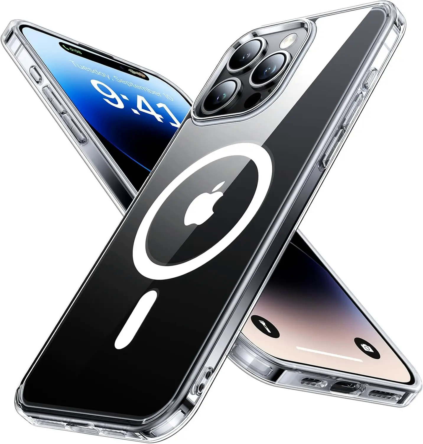 [Sandmdm]Titanium Blue Case For Magsafe Mag Safe iPhone 15 Pro Max 14 ...