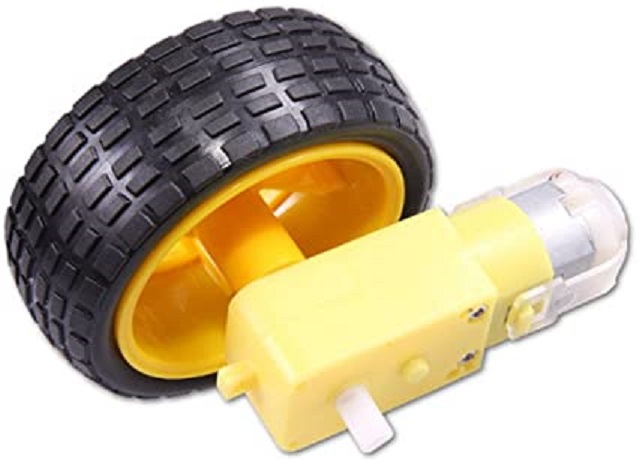 Gear motor + wheel ( DC 3 - 6v ) For Arduino Robot Car | Daraz.lk