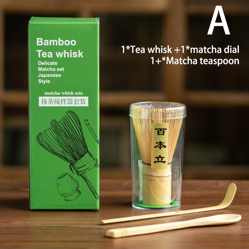 3/4Pcs Matcha Set Bamboo Whisk Teaspoon Ceramic Bowl Tranditional Tea ...