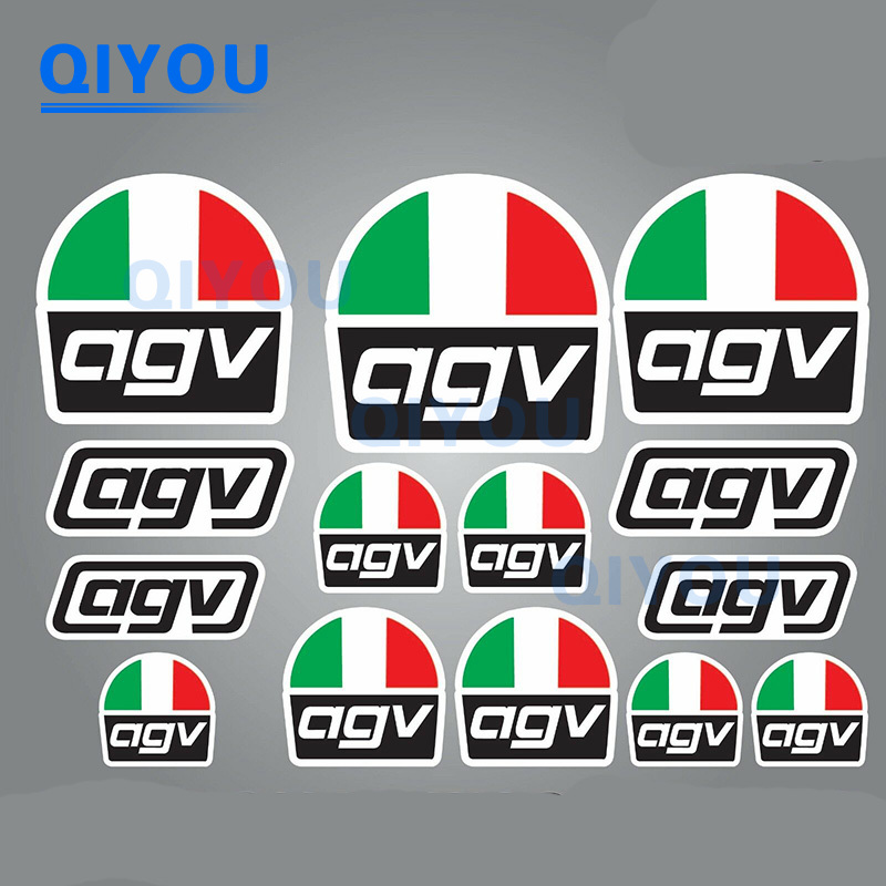 AGV Helmet PVC Decal Set Car Stickers Vinyl Graphic Adhesive Kit Laminated Motorcycle Laptops ...