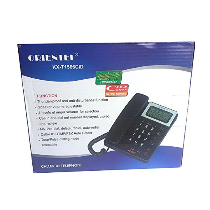 Orientel KXT1577 Corded Landline CLI Phone DTMF/FSK Dual System Landline CLI | Daraz.lk