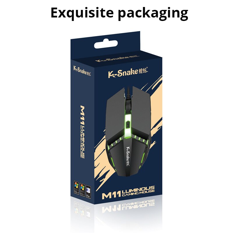 Viper M11 RGB Streamer Gaming Mouse with Horse Running Luminous Design ...