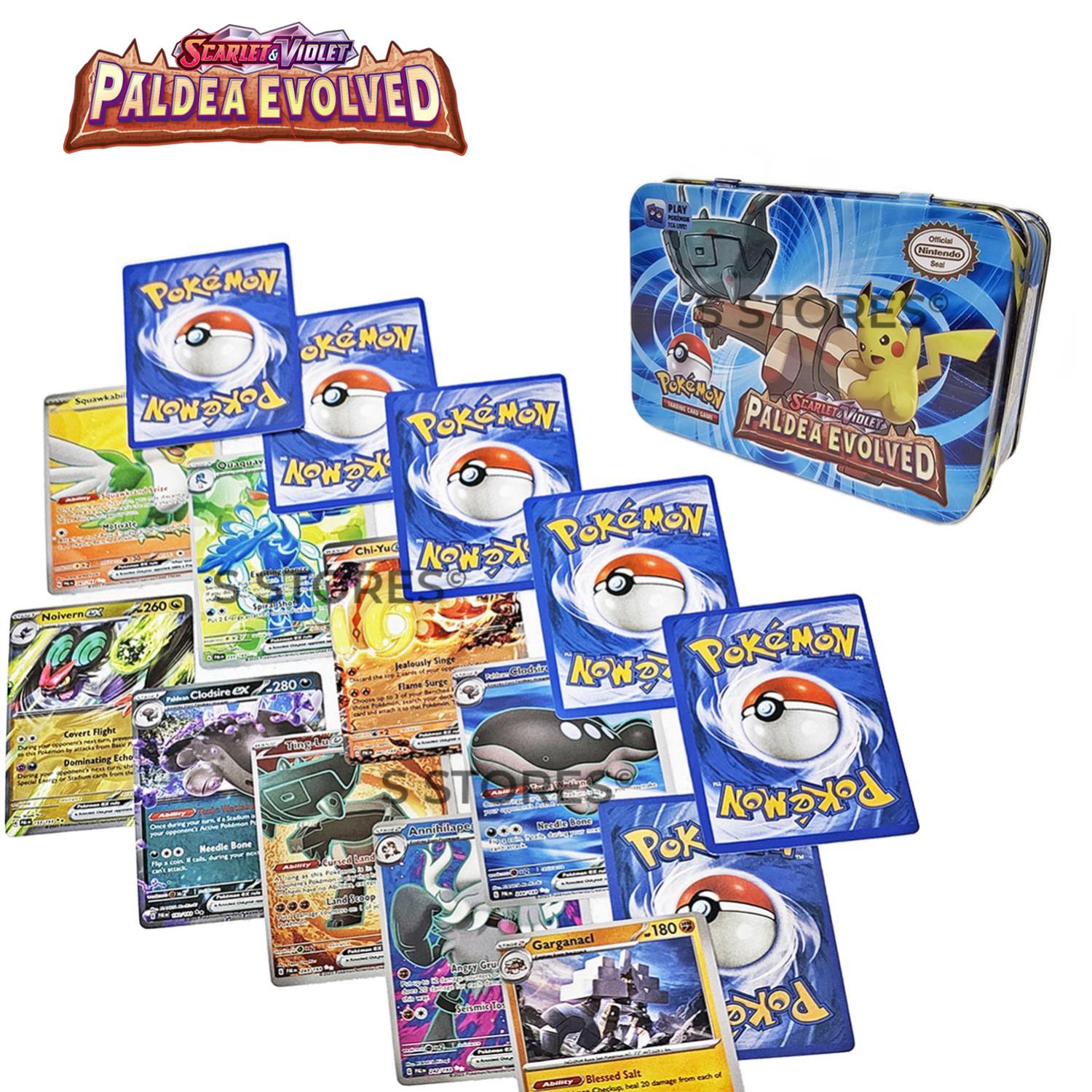 40Pcs Pokemon Cards Tin (Scarlet & Violet - Paldea Evolved) | Daraz.lk
