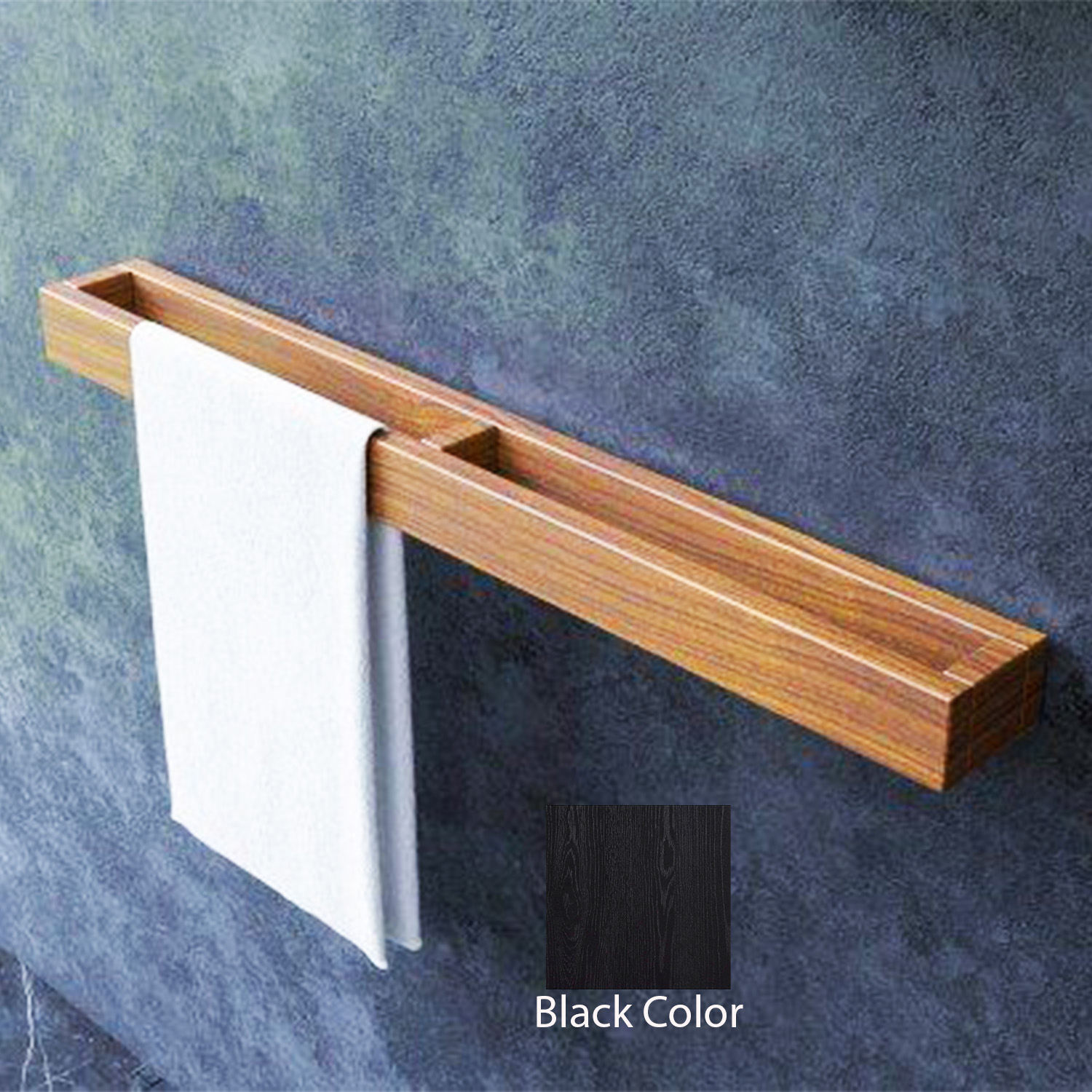 Mr Wood Modern Towel Rack #02/ Wooden Towel Rack for Bedroom/ Towel Bar ...