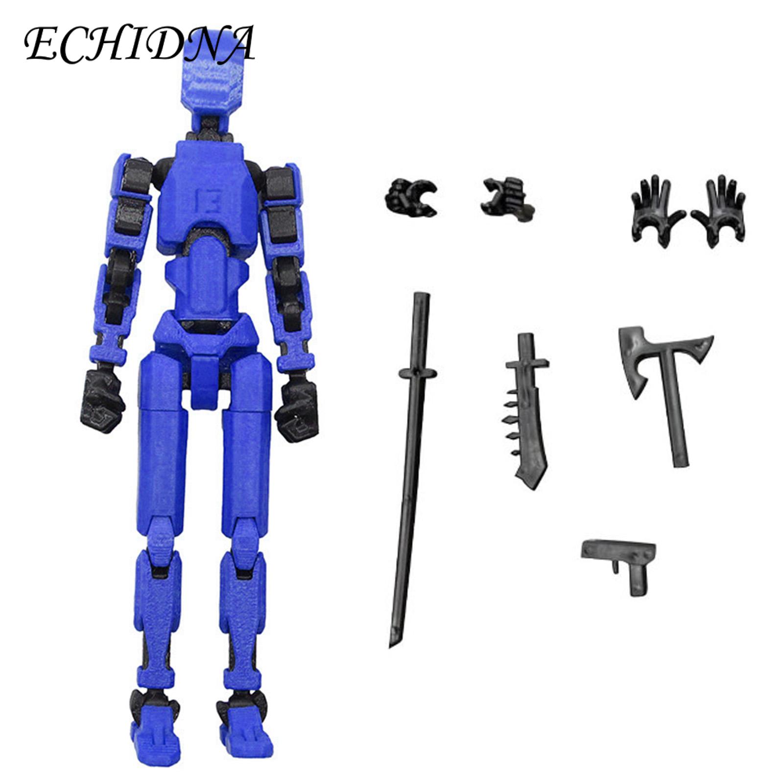 3d Printed Robot Model Transforming Robot Action Figure with Weapon ...