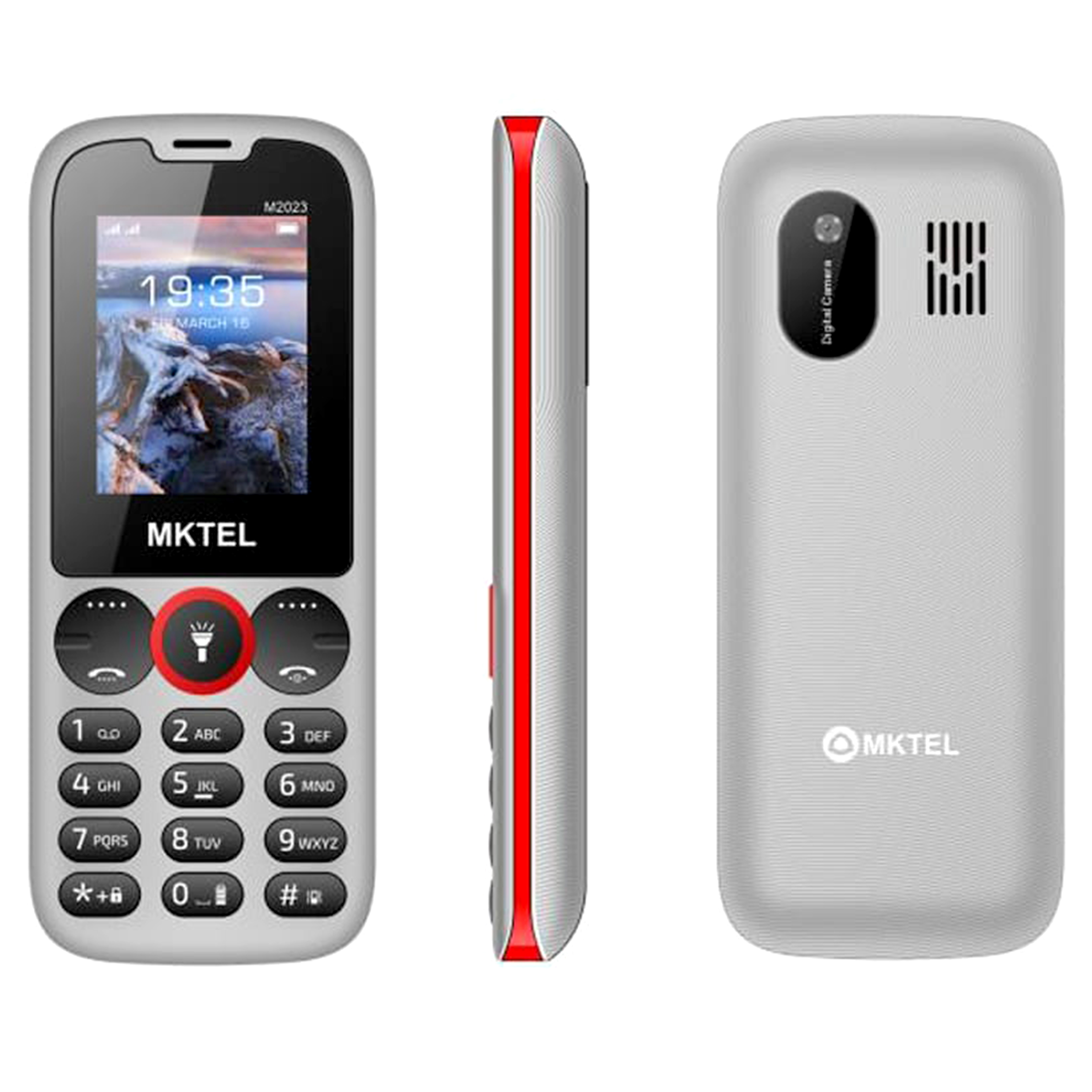 Original New Official MKTEL 2G Cell Phone M2023 Dual SIM Card 800Mah Battery MKTEL M2023 Feature ...