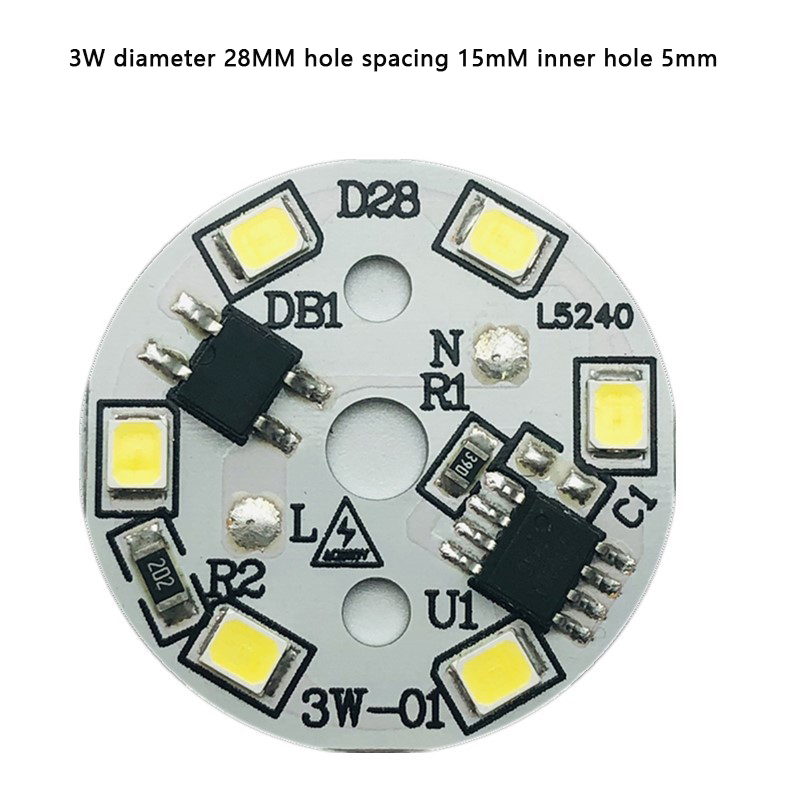 Bulb Light AC 220V Downlight Chip Spotlight LED Bulb Patch Lamp SMD ...