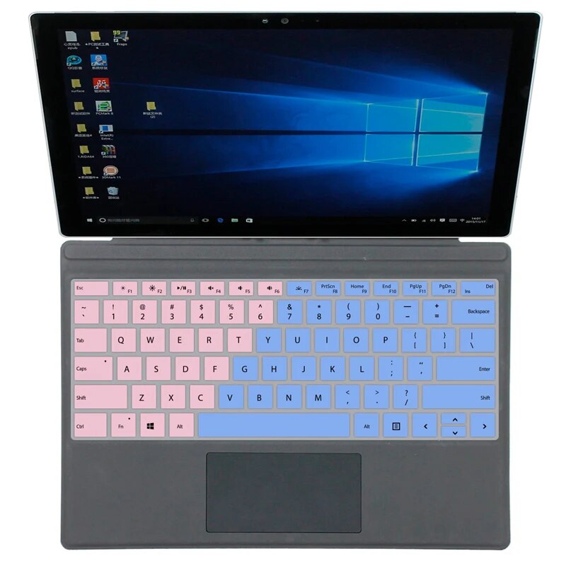 【All Of Me】HRH English Keyboard Cover Skin For Pro 4 5 6 Type Cover ...